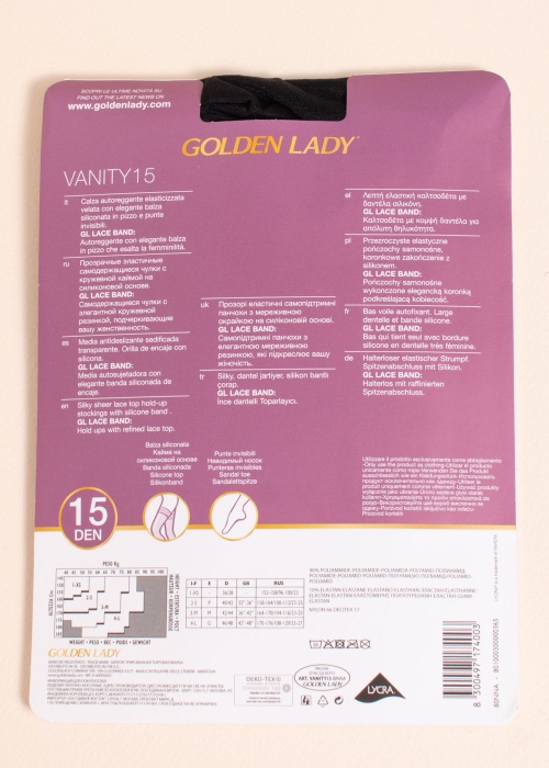 Golden Lady sukad Vanity 15 den, Must | WEEKEND