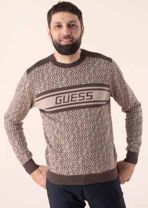 Guess kampsun Palmer, Pruun, Beez, Värviline/mustriline | WEEKEND