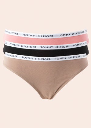Tommy Hilfiger stringid 3 paari, Must, Roosa, Beez | WEEKEND