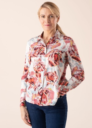 Esprit pluus, Punane, Valge, Värviline/mustriline | WEEKEND