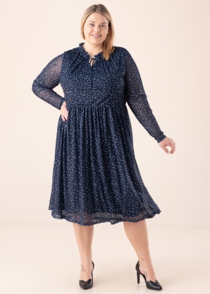 Simple Wish kleit Mesh, Tumesinine/Navy, Värviline/mustriline | WEEKEND