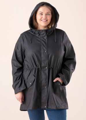 Vero Moda Curve vihmajope Malou, Must | WEEKEND