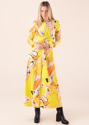 Somethingnew kleit Katie, Kollane, Värviline/mustriline | WEEKEND