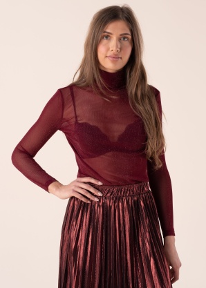 Molly Bracken pluus, Bordoopunane, Punane | WEEKEND