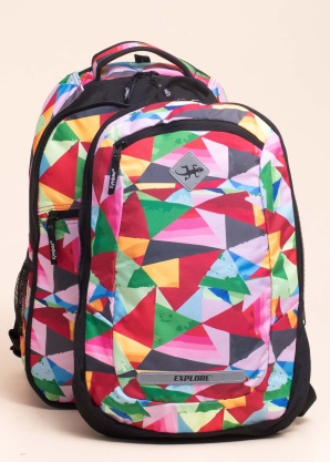 Explore seljakott, Roosa, Värviline/mustriline | WEEKEND